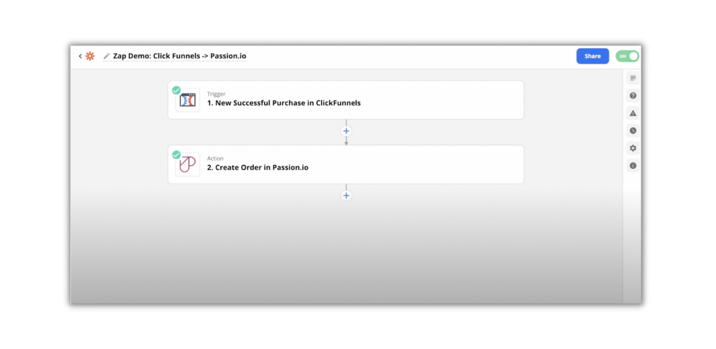 How to connect an external checkout page via Zapier?